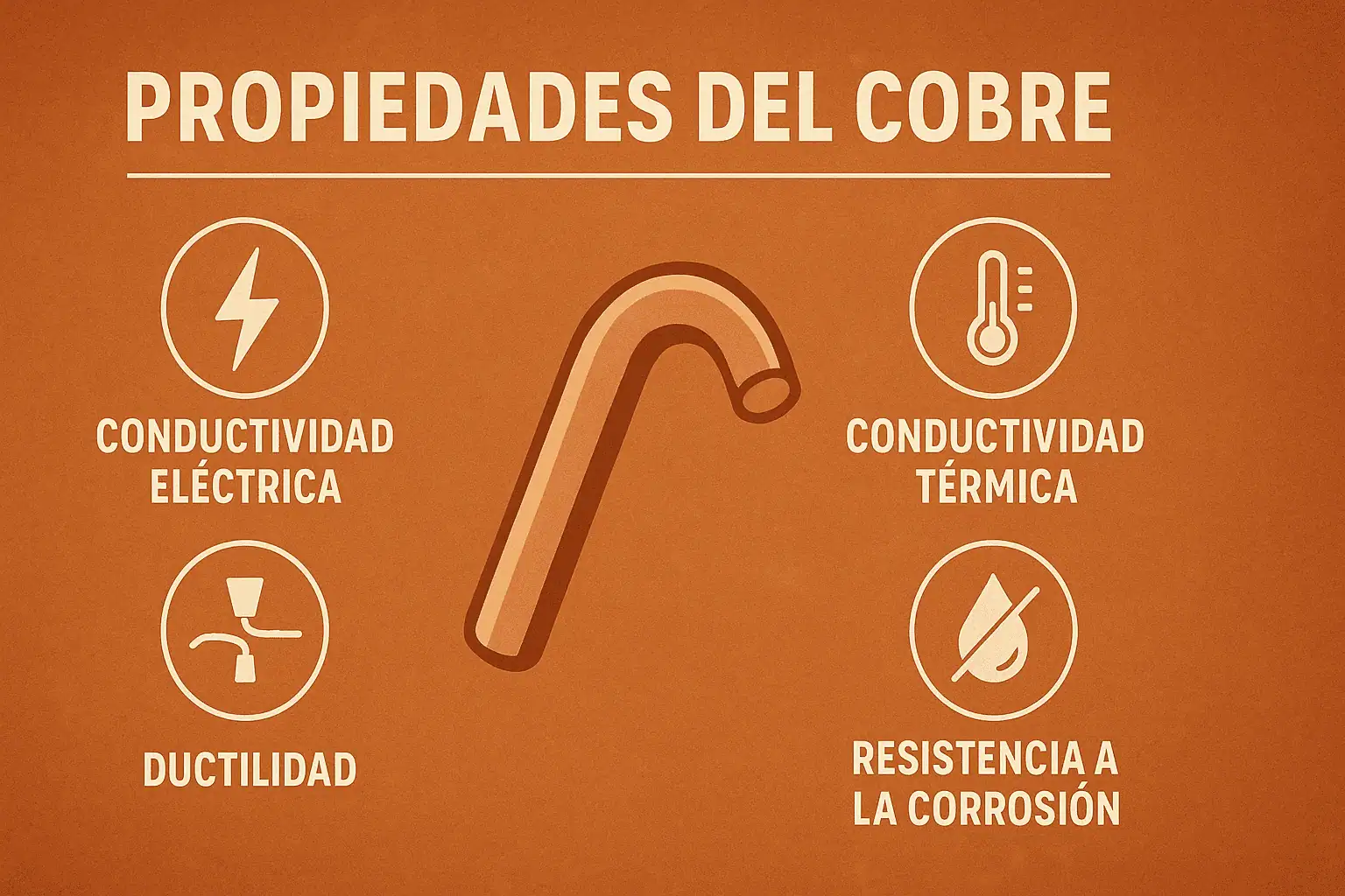 Propiedades del cobre: usos, ventajas y aplicaciones